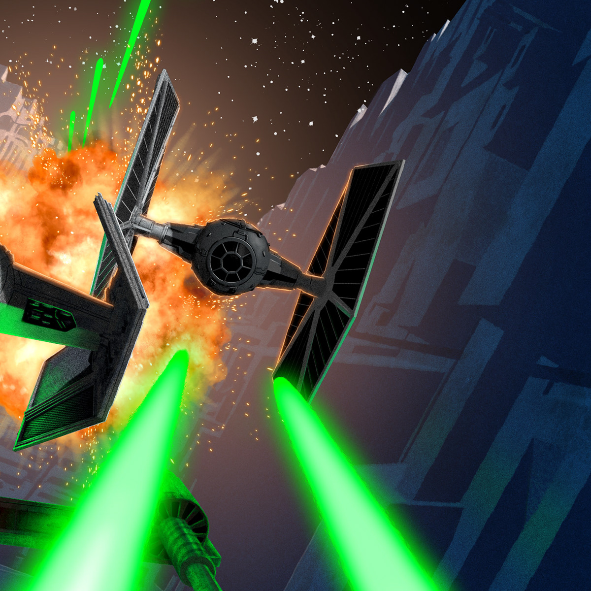Jason Raish Illustration - Star Wars Trench Run Officially Licensed Posters