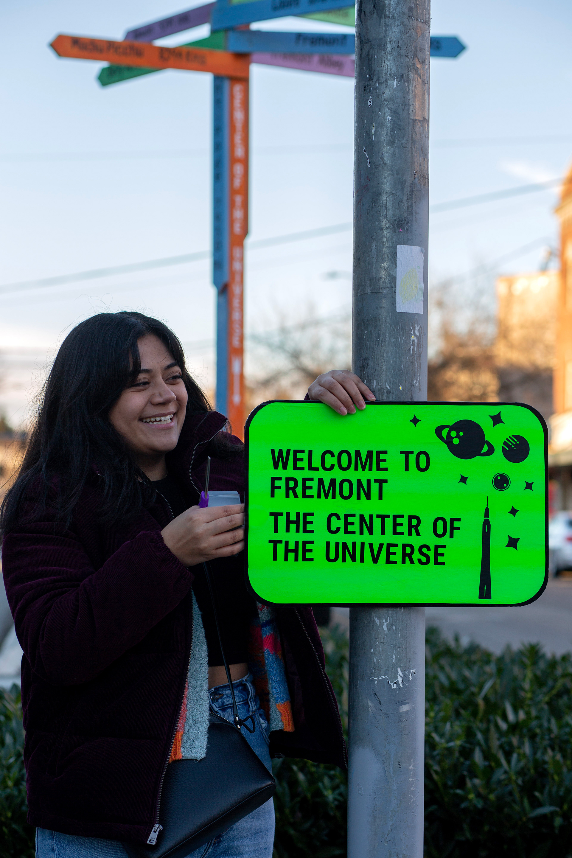 Aliyah Baruso - Street Sign Installation