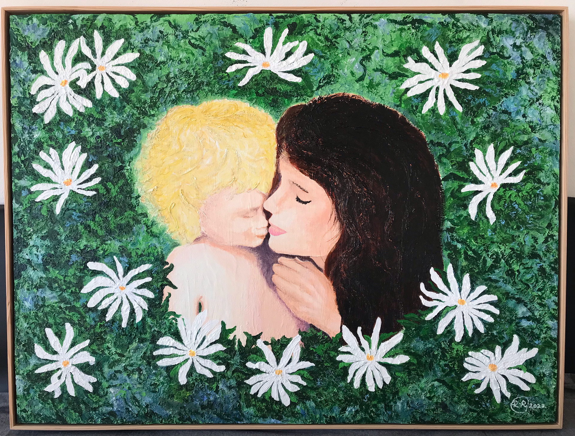 Ramlah - Mother and Child with Palm Trees