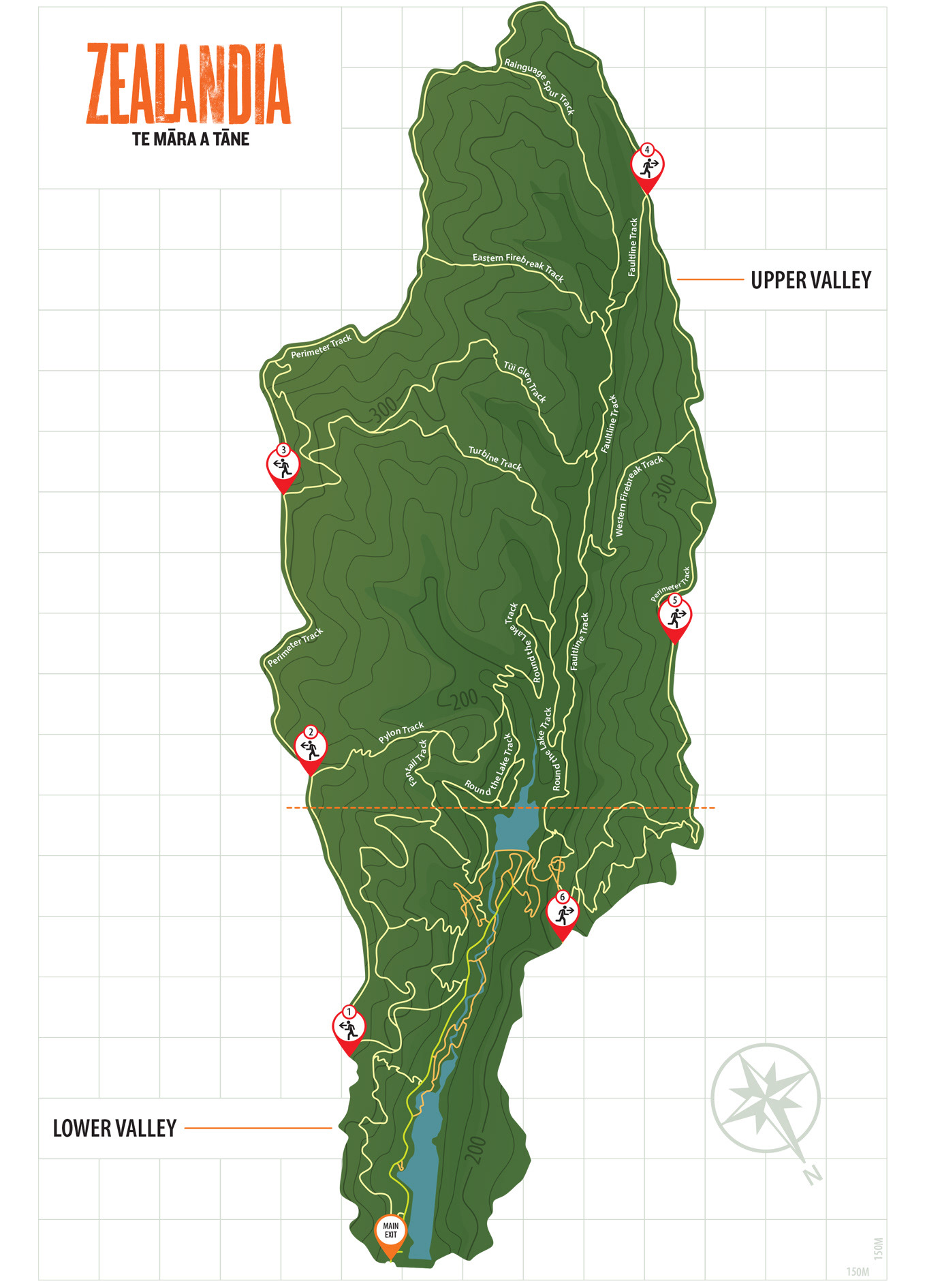 Chris Davidson illustration - Zealandia map