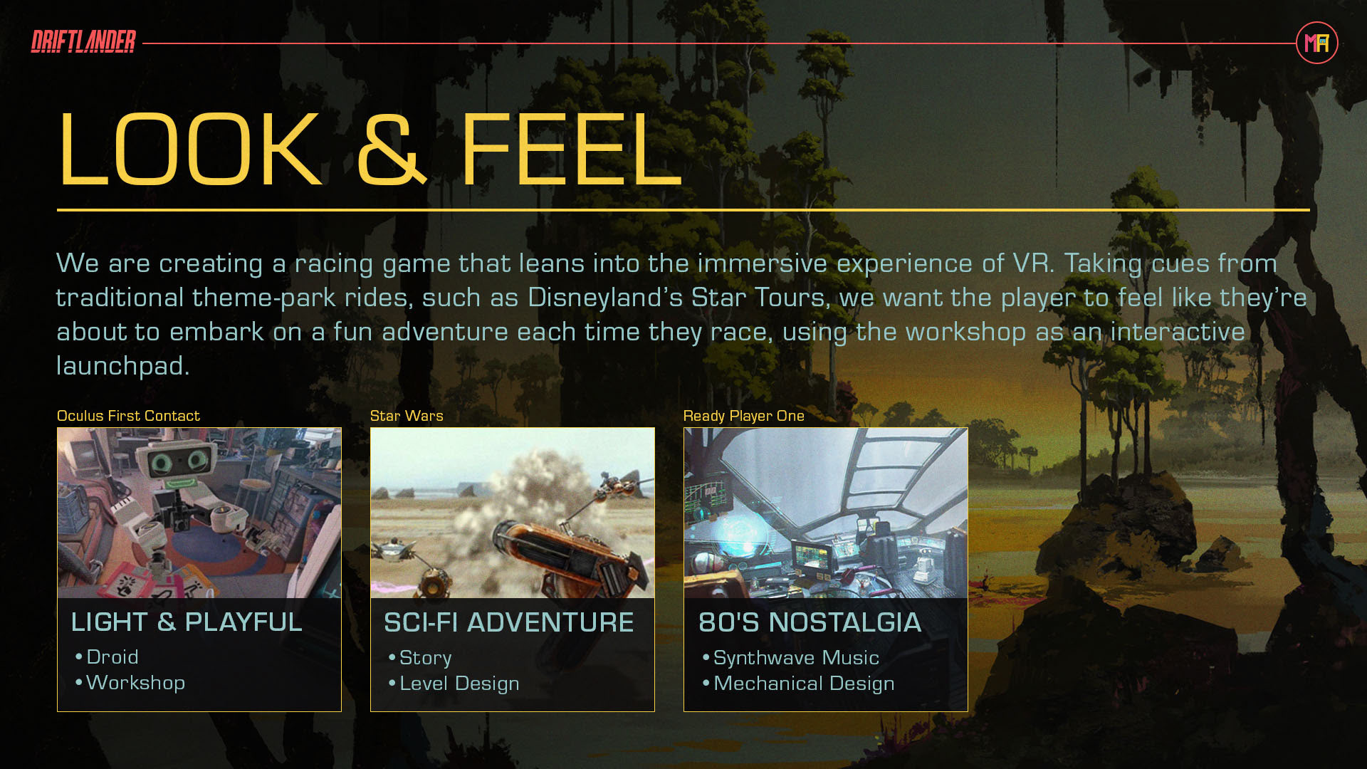 Robert Carone | Work - Driftlander Pitch Deck