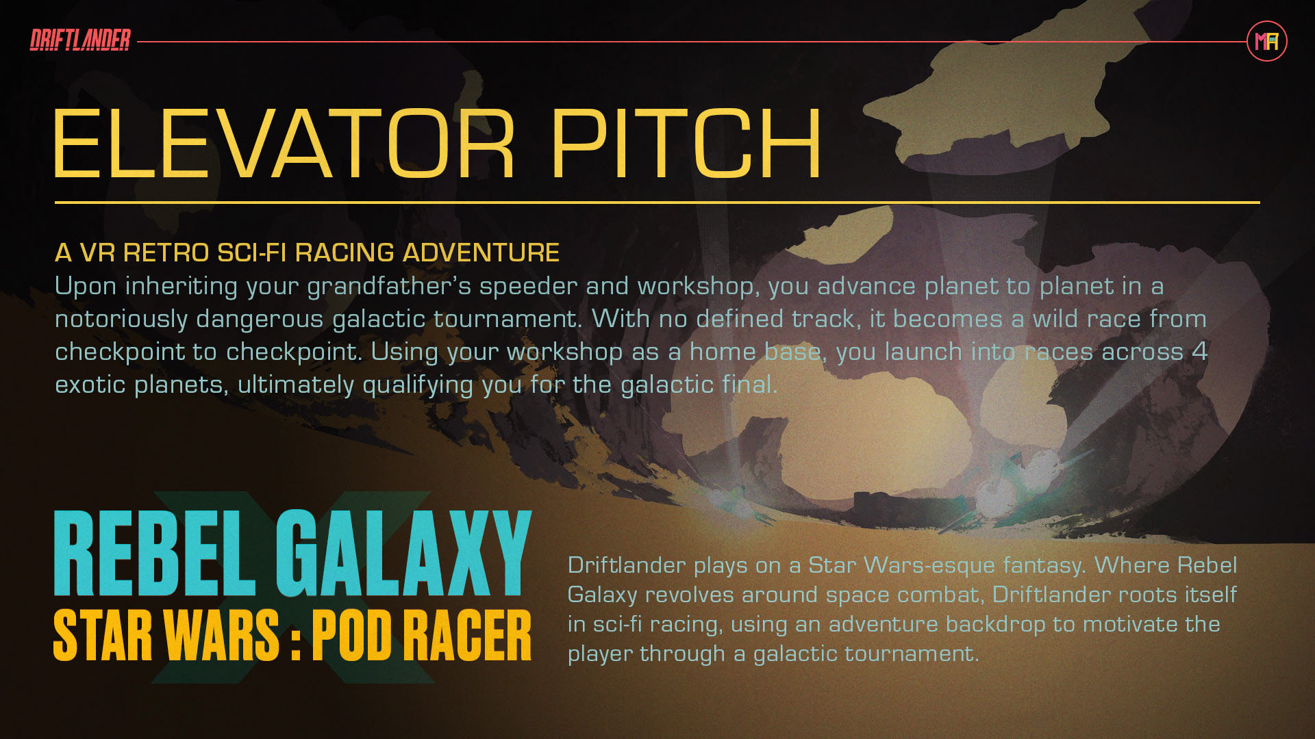 Robert Carone | Work - Driftlander Pitch Deck