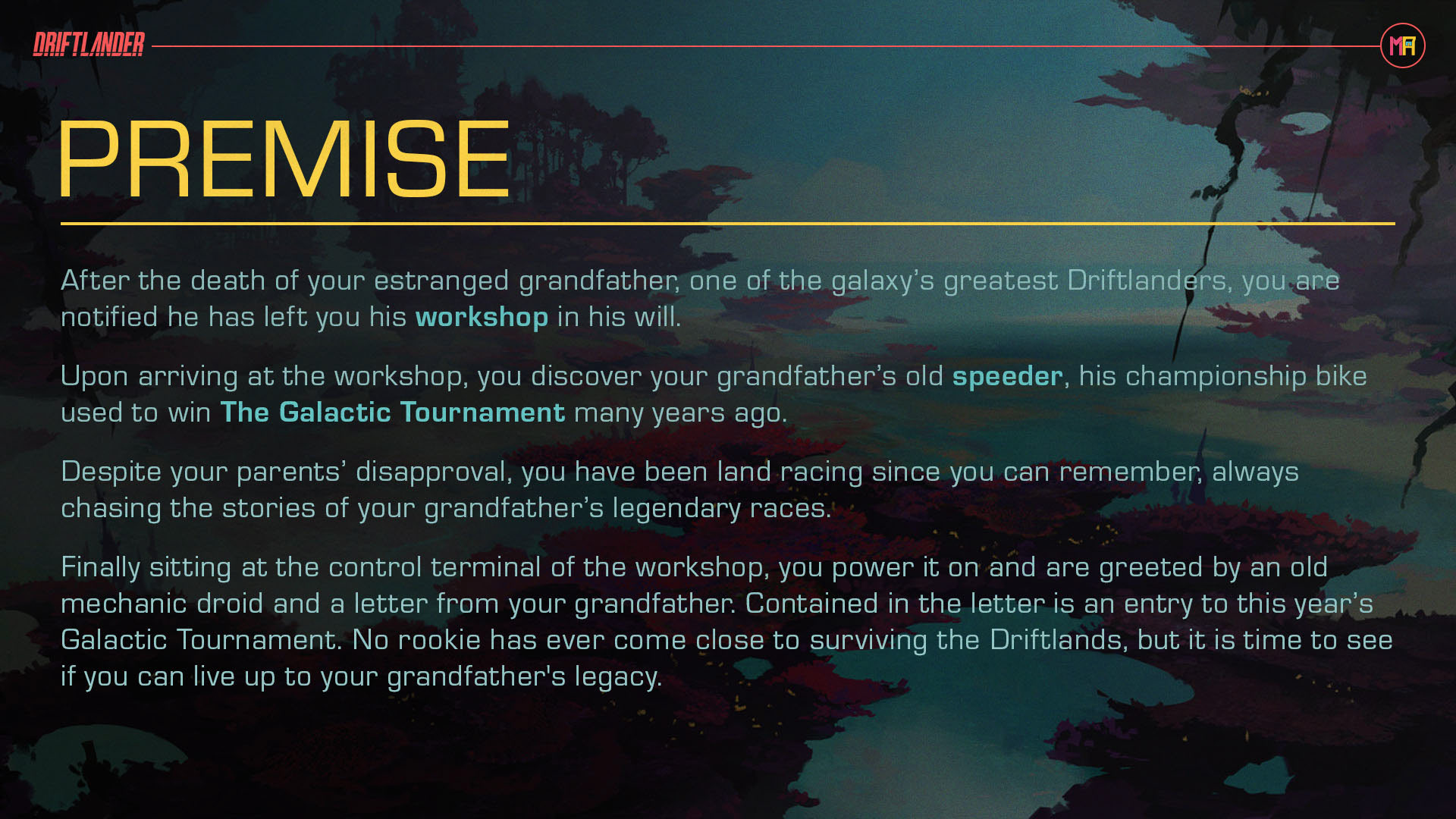 Robert Carone | Work - Driftlander Pitch Deck