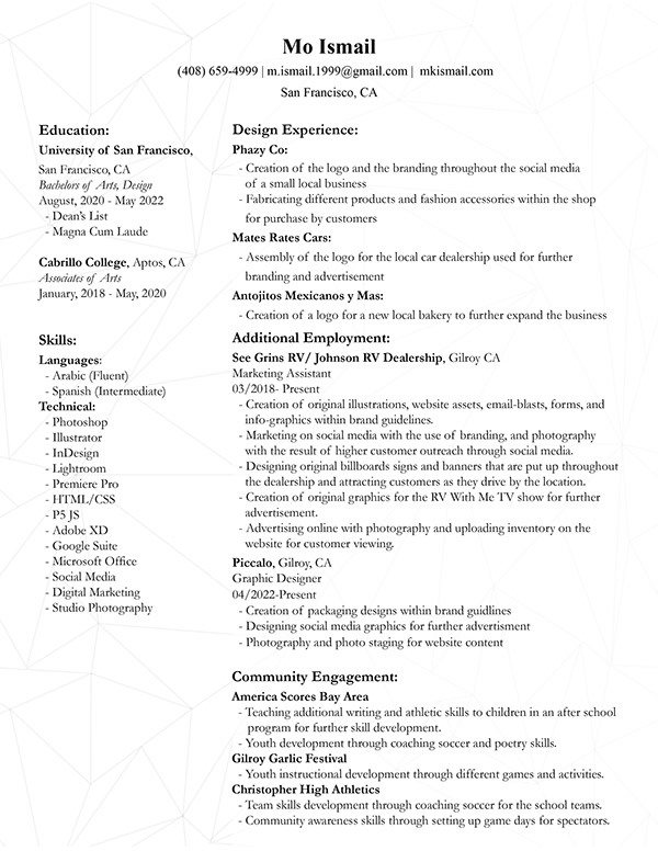 Mohamed Ismail - Resume