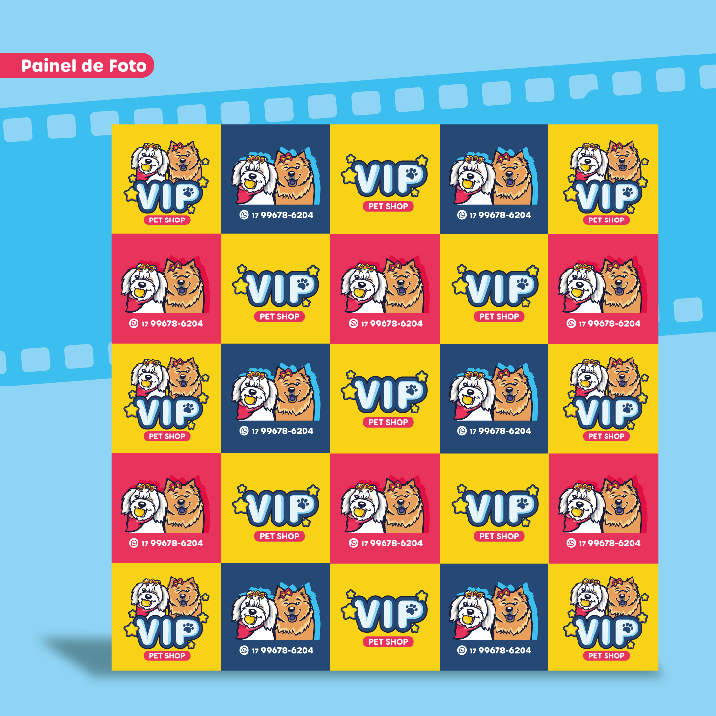 Zamo ilustra - Vip Pet Shop - Identidade Visual