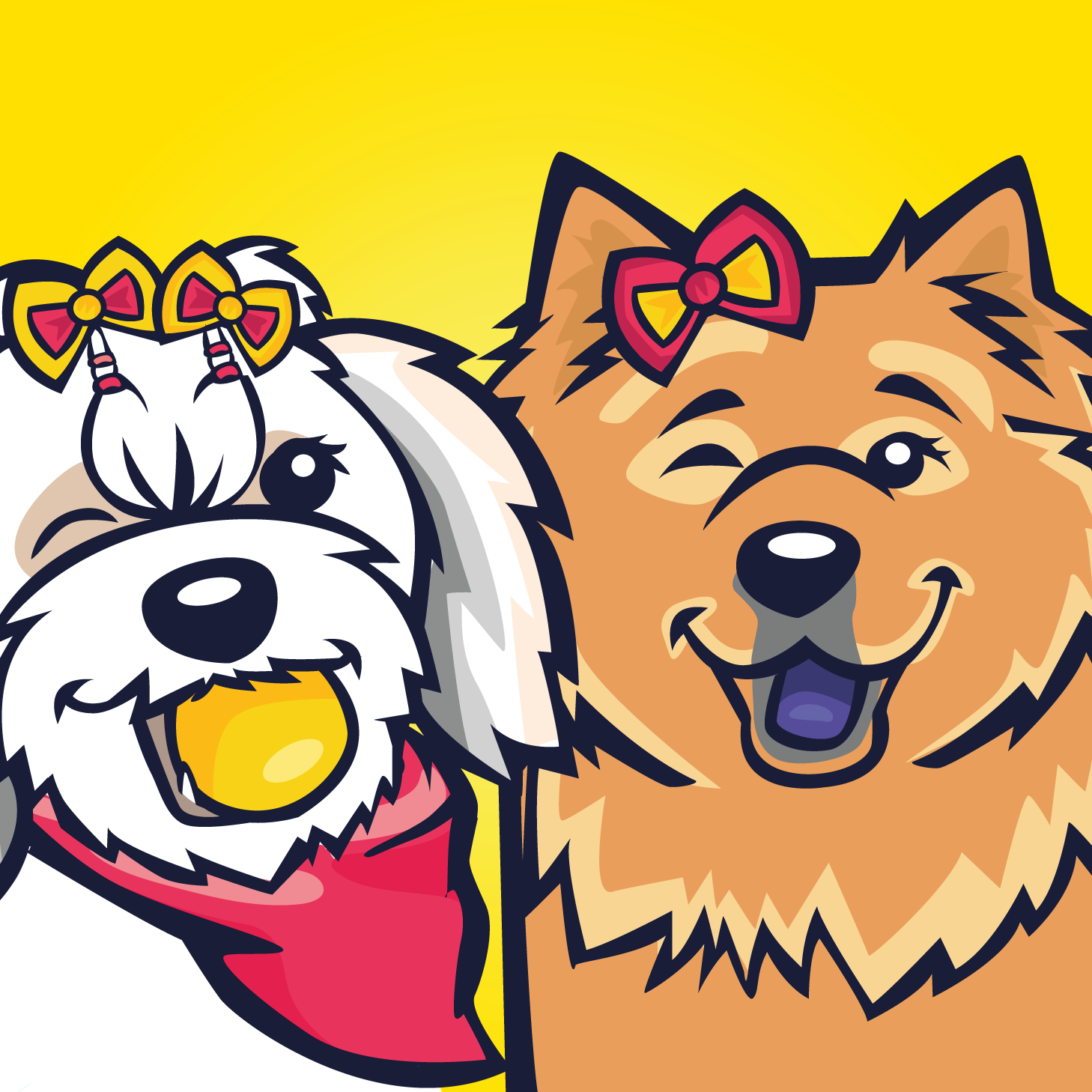 Zamo ilustra - Vip Pet Shop - Identidade Visual