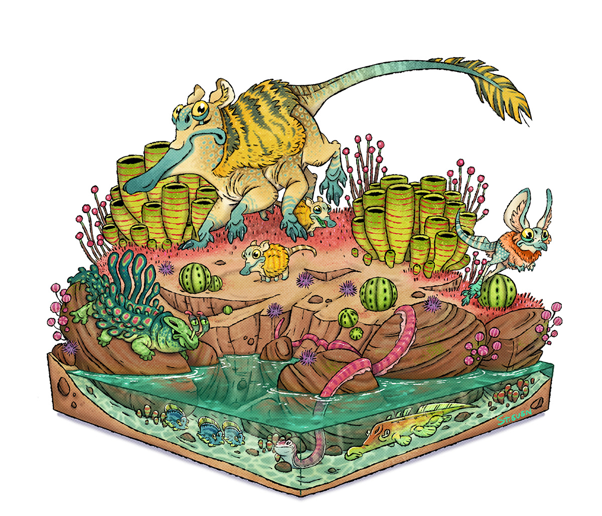 Stieven's art site - Alien Biosphere