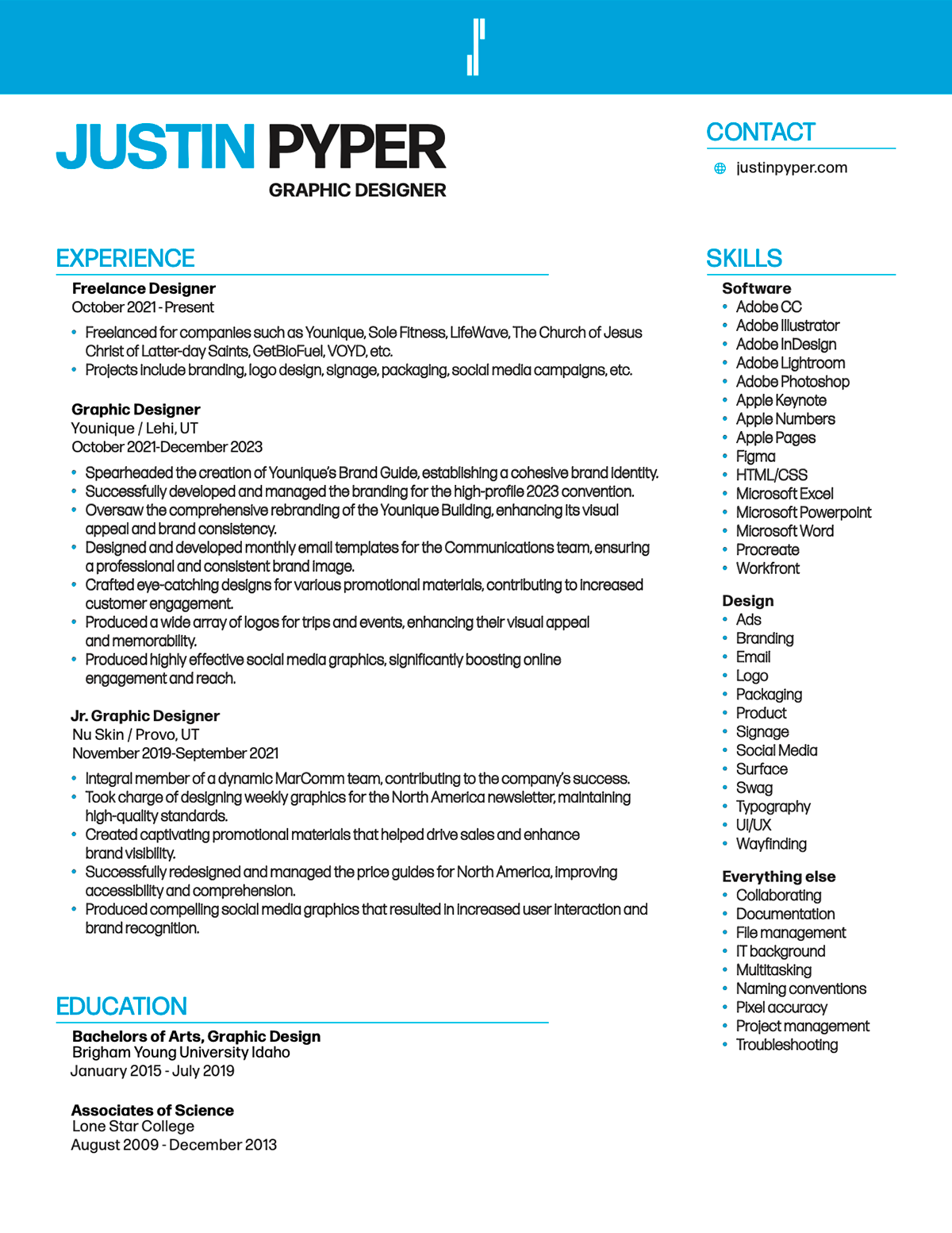 Justin Pyper - Resume