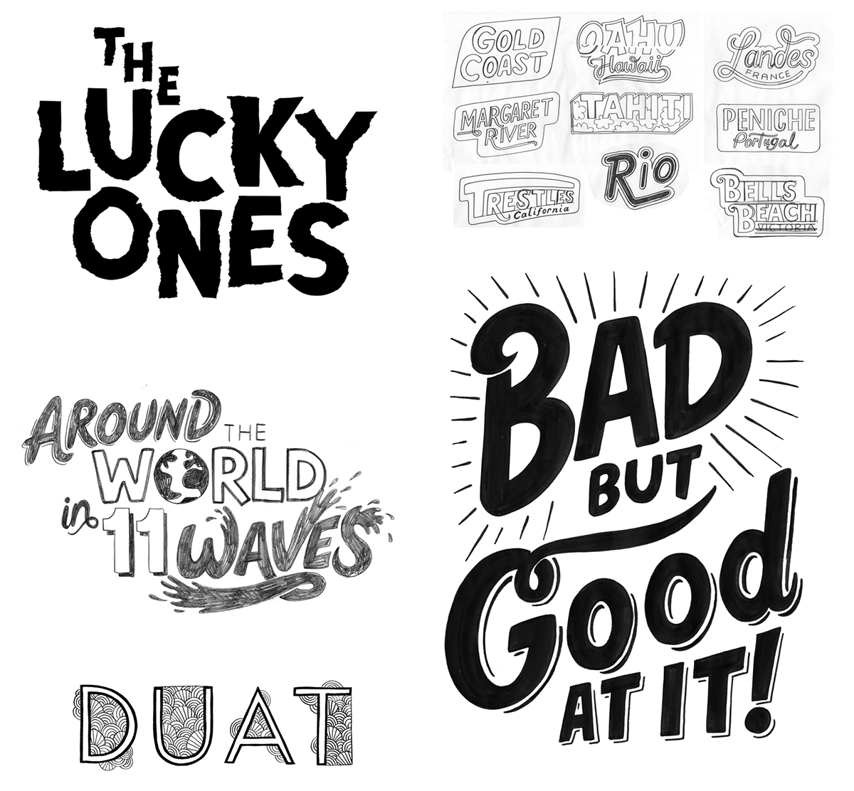 Adam Hayes - Typographic Illustration - Sketchbook