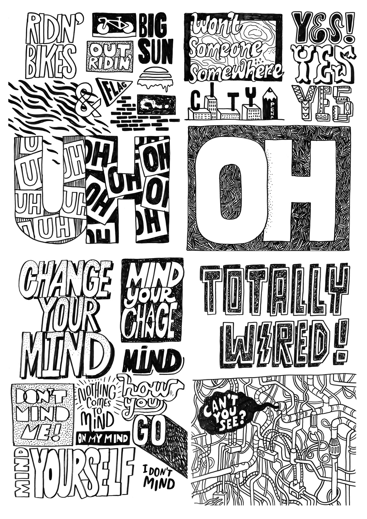 Adam Hayes - Typographic Illustration - Sketchbook