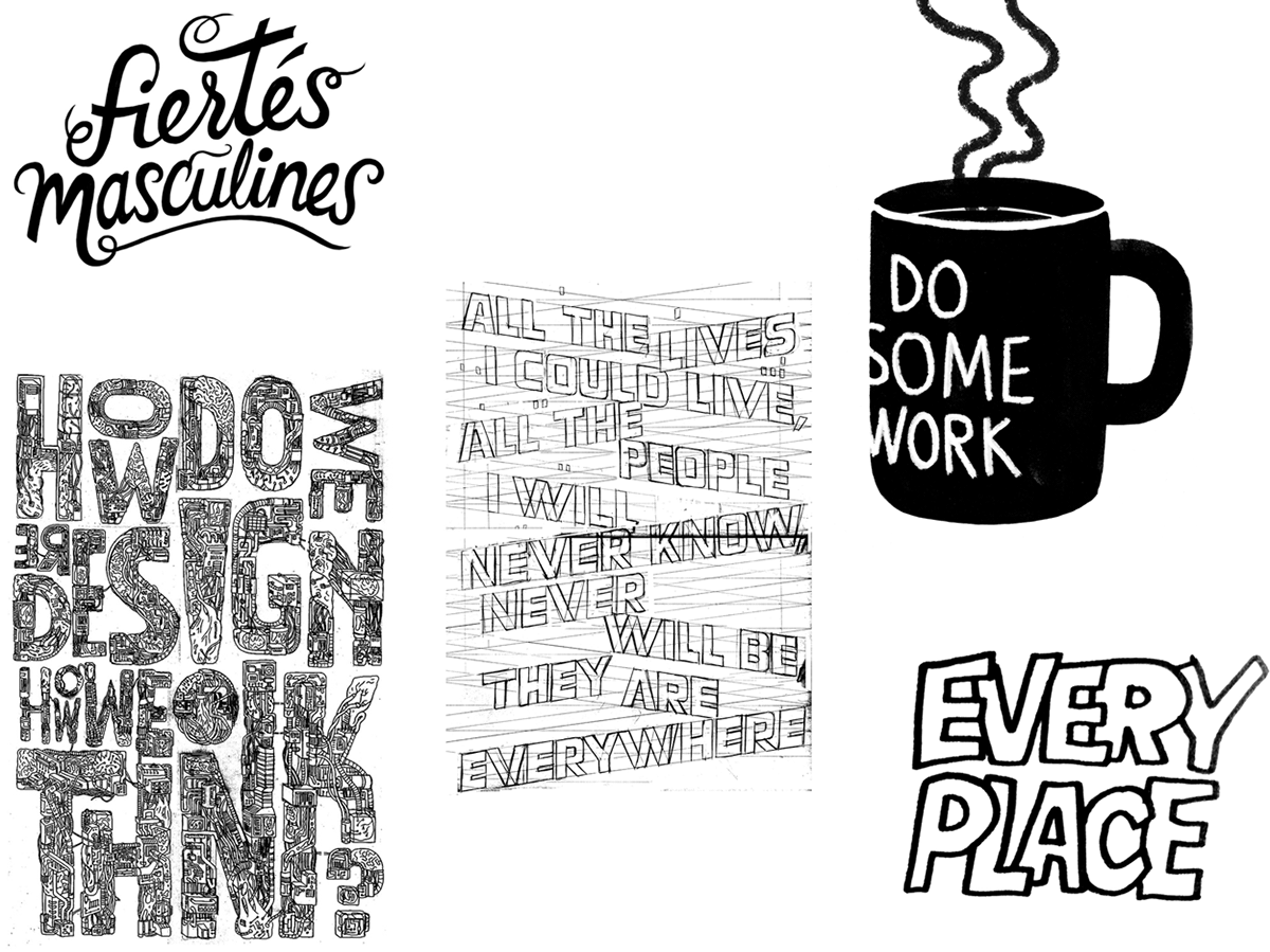 Adam Hayes - Typographic Illustration - Sketchbook