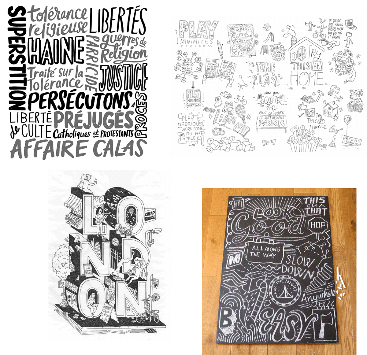 Adam Hayes - Typographic Illustration - Sketchbook