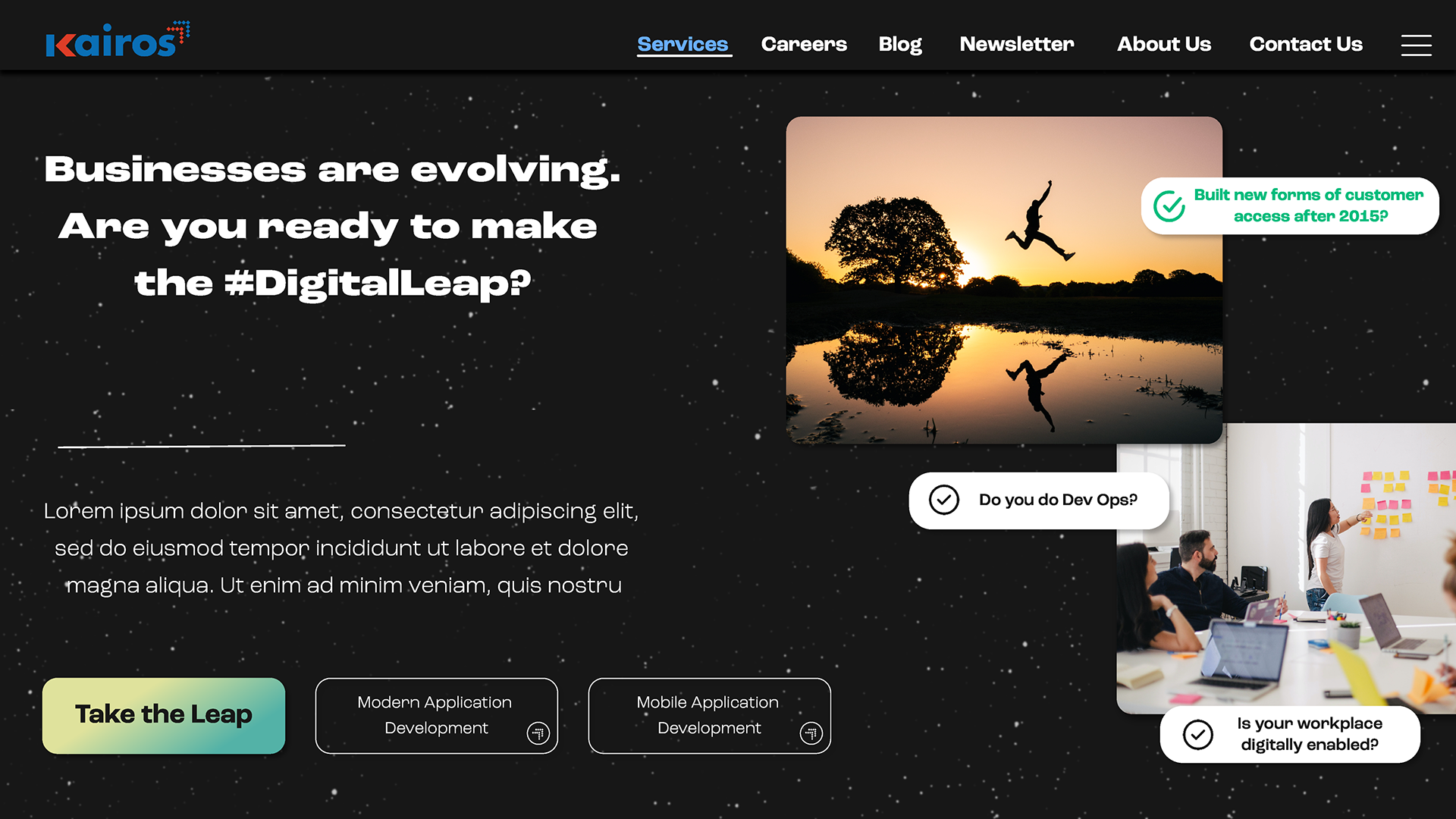 J.C. Boyer - Kairos Tech Website Re-Design