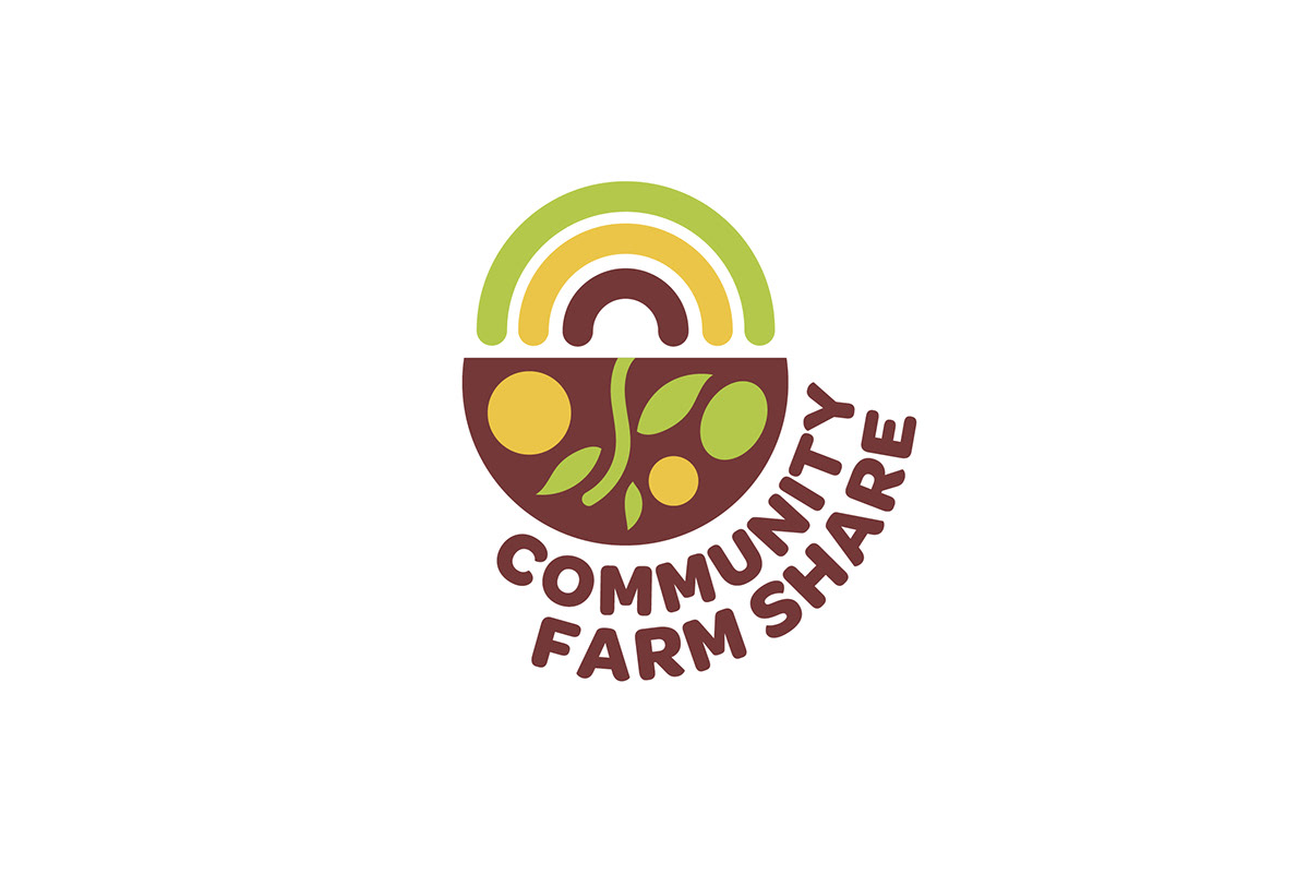 Maria Loor - Community Farm Share | logo and visual identiy