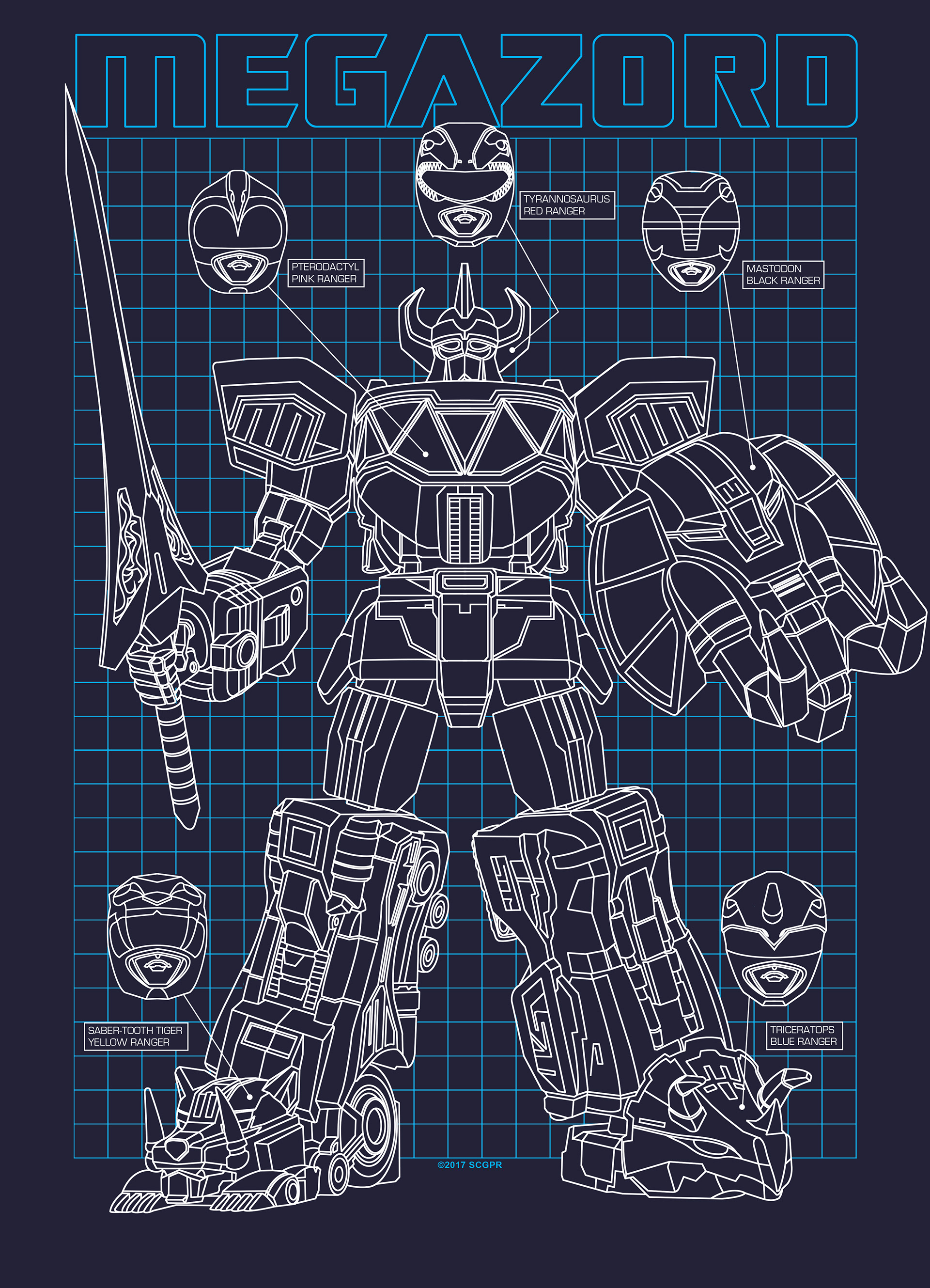 Mike Robinson Art - Megazord