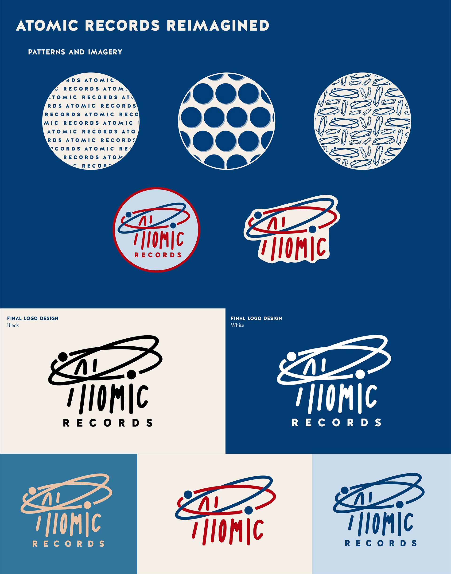 Kiaya Jones - Atomic Records Brand Redesign