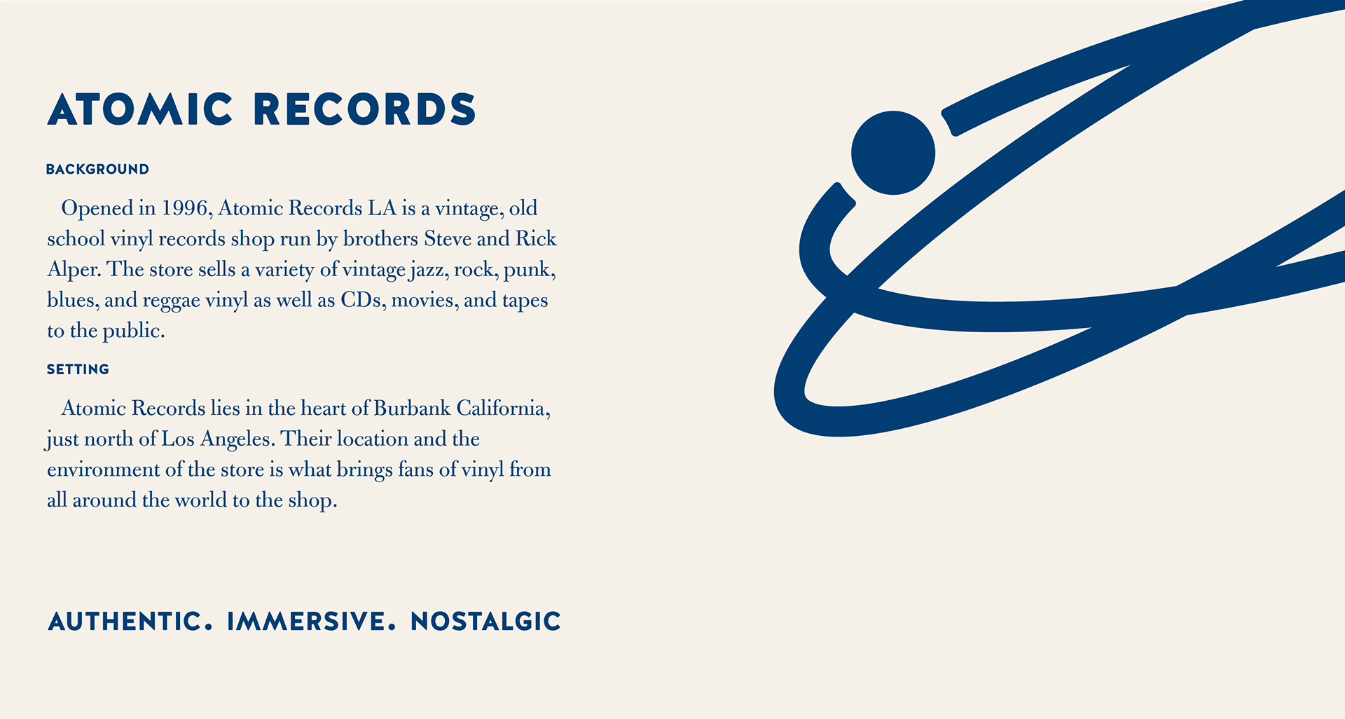 Kiaya Jones - Atomic Records Brand Redesign