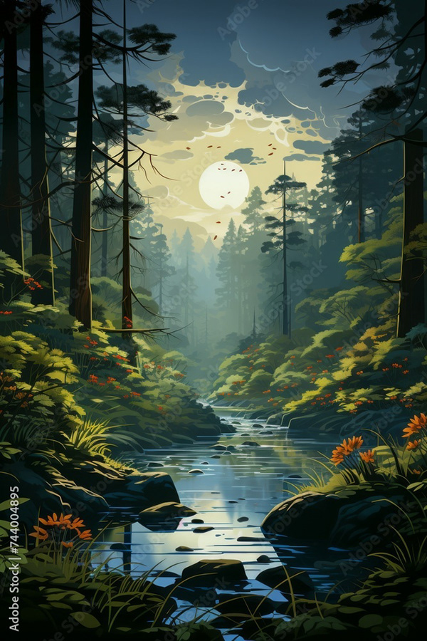 Frequent Art - Adobe Stock Photos - Landscapes Realistic Digital