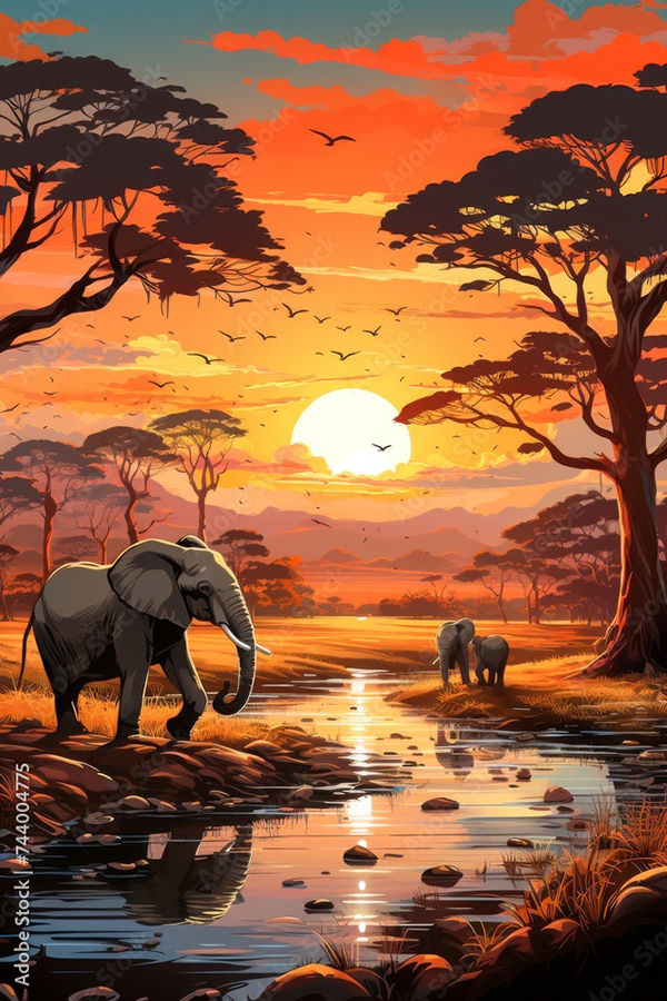 Frequent Art - Adobe Stock Photos - Landscapes Realistic Digital