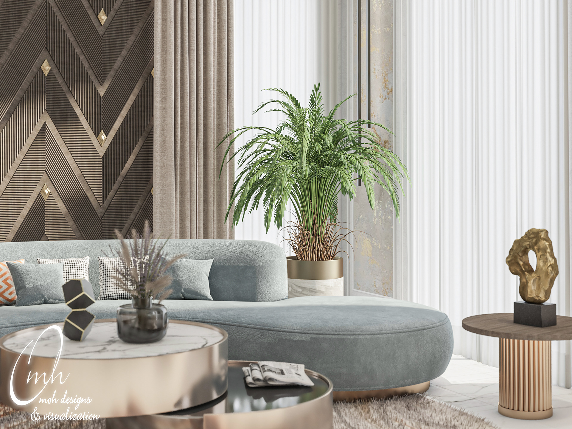 MOH Designs & Visualization - Reception & Dining Room