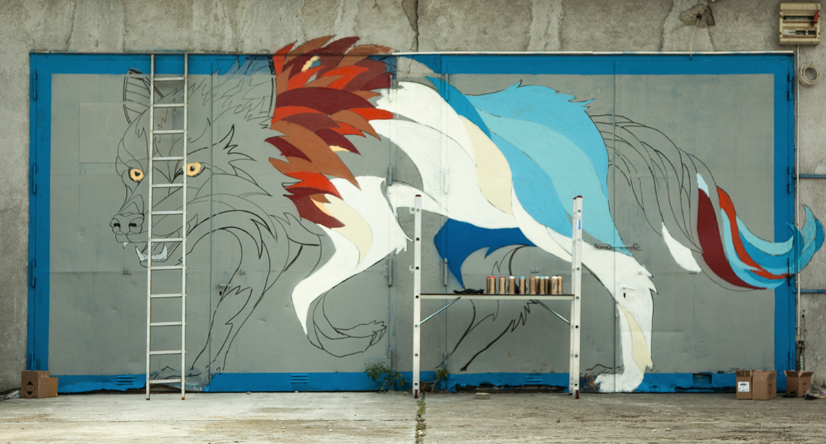 Andreas Preis - Microsoft // Mural // Wolf