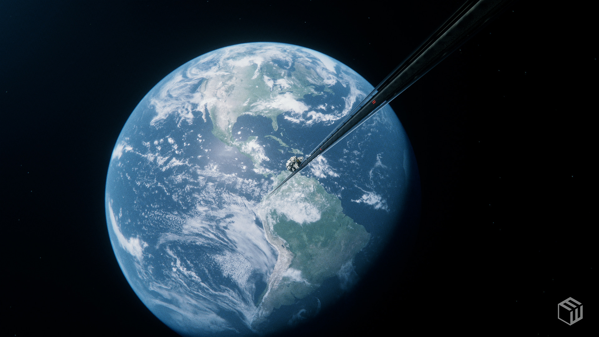 Erik Wernquist - "Engineering Earth" Space Elevator Shots