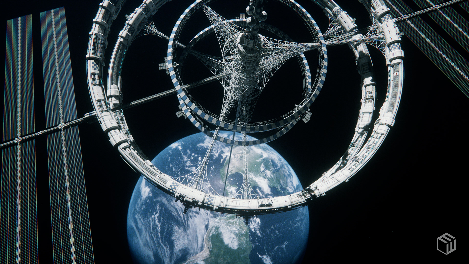 Erik Wernquist - "Engineering Earth" Space Elevator Shots