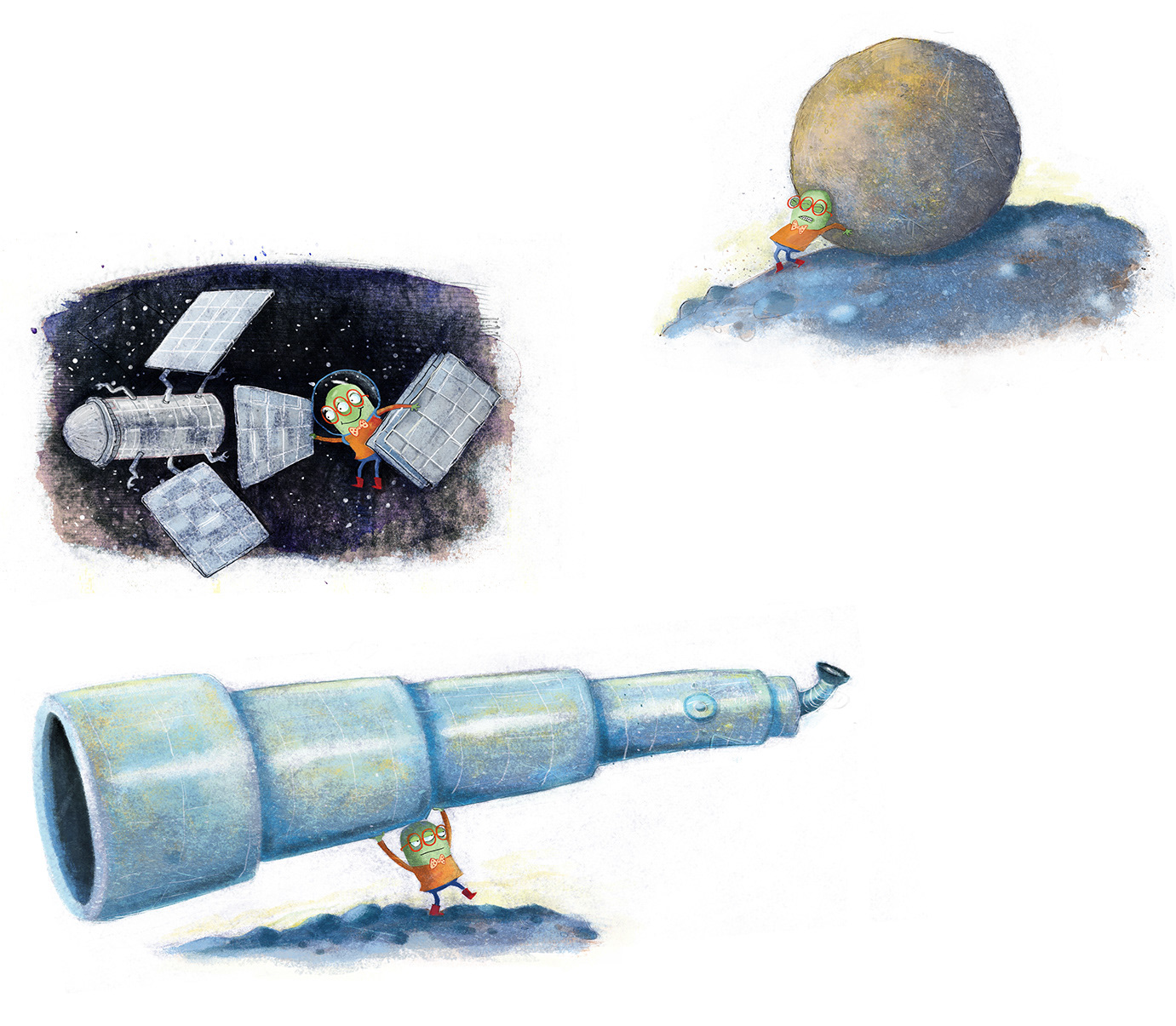 Mark Fearing - Picture Book: The Three Little Aliens...