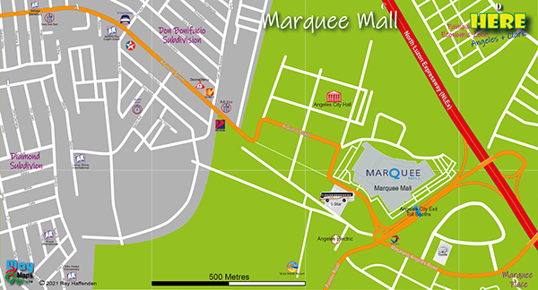 Angeles City Maps - Marquee Mall