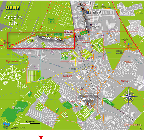 Angeles City Maps - Perimeter Road