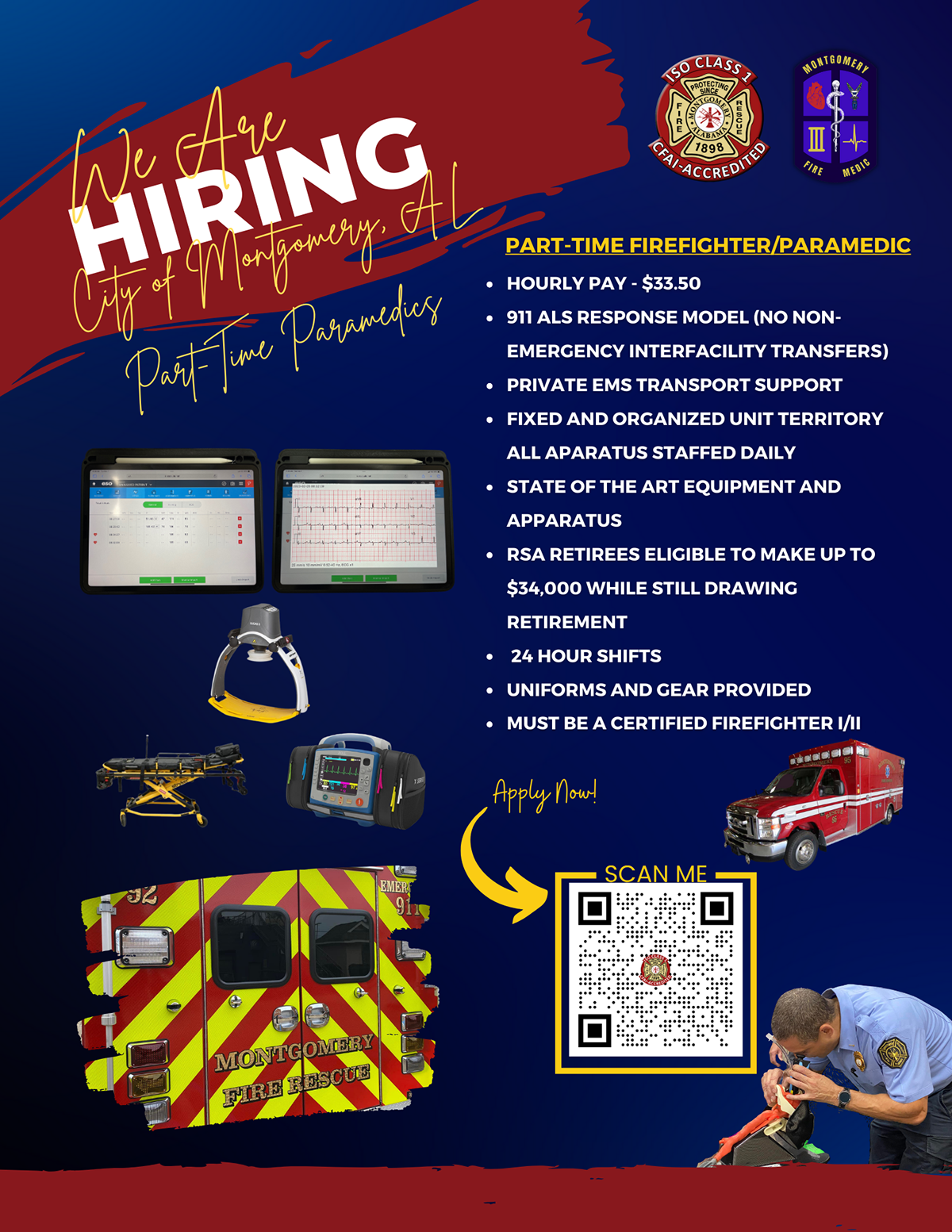 Montgomery Fire Rescue Recruiting - Part-time Firefighter Paramedic