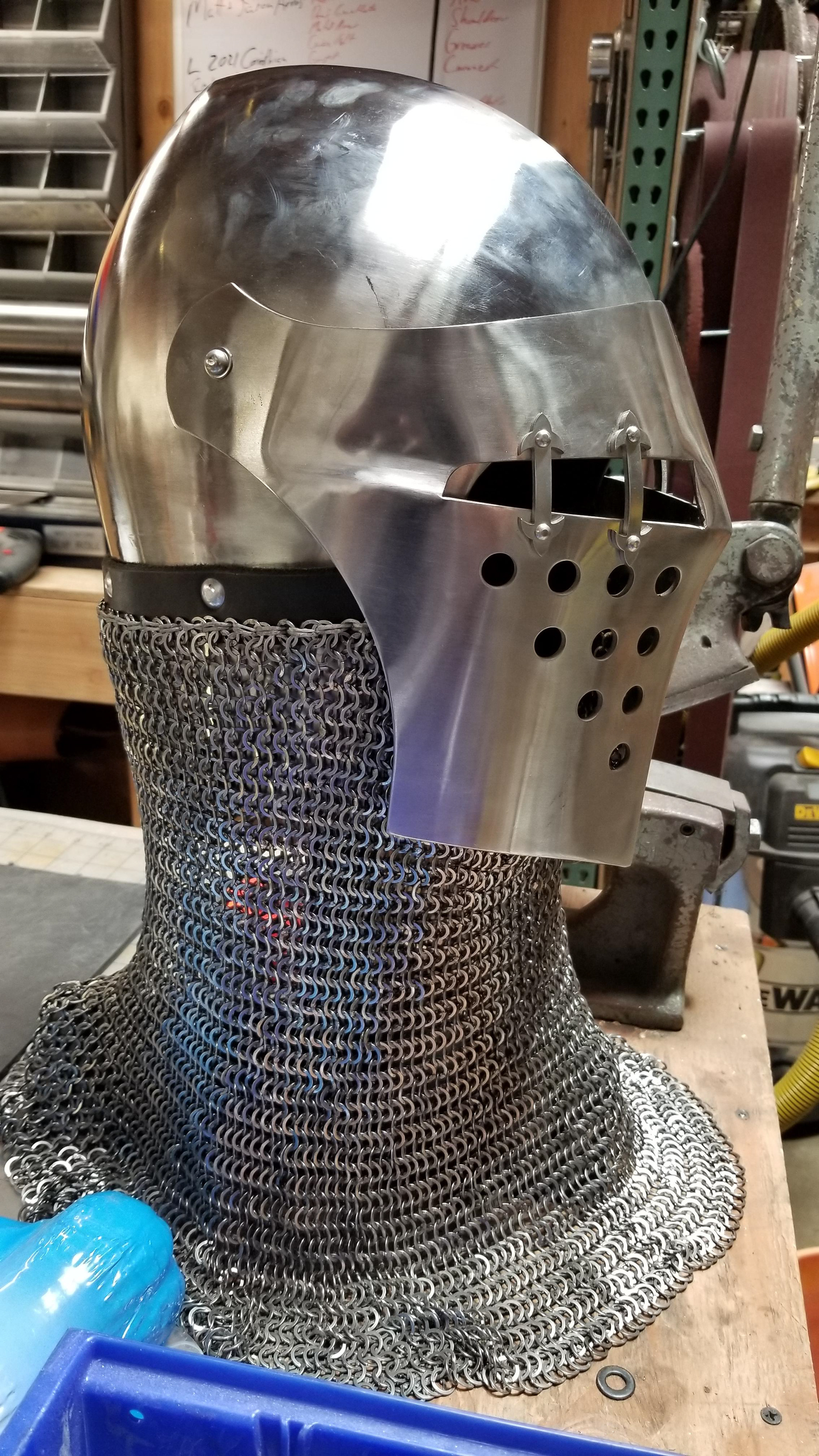 West Coast Armoury - Mid Medieval Helmets