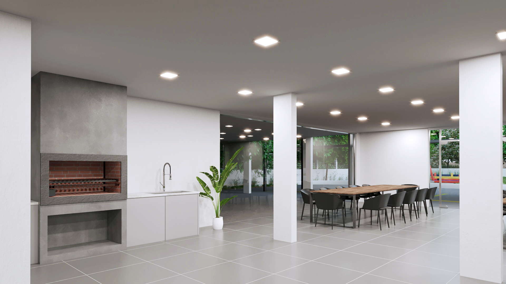 Lucas Gamon - CGI - Edificio Santa Rosa - Interior