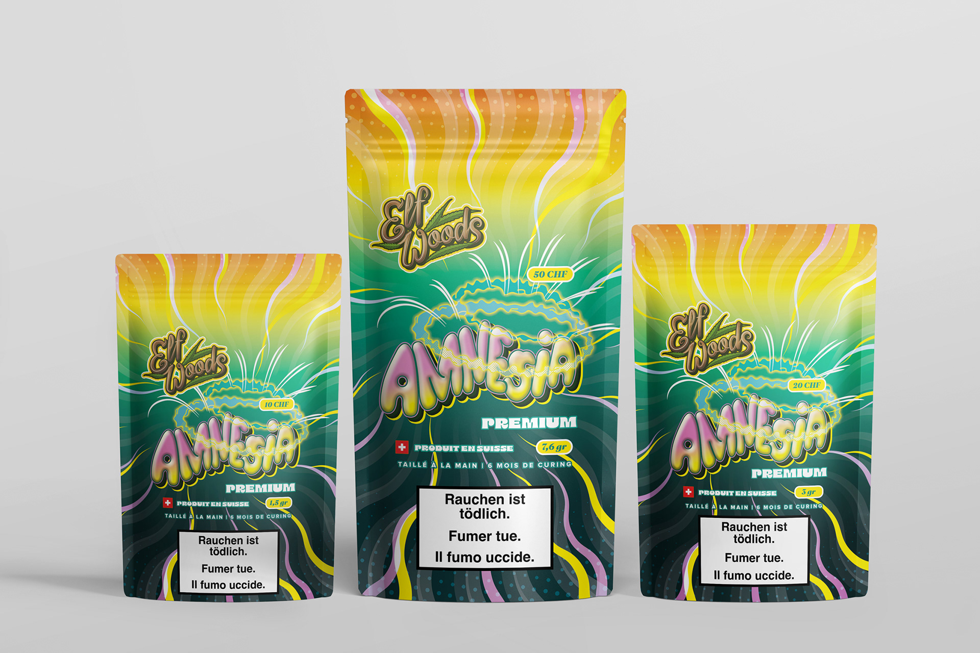 The Design For - Elf Woods Cbd Flower Packaging & Branding