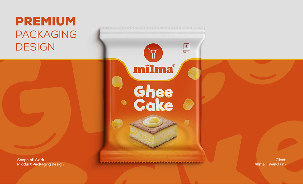 Kuoda Digital Portfolio - Milma Ghee Cake Packaging Design