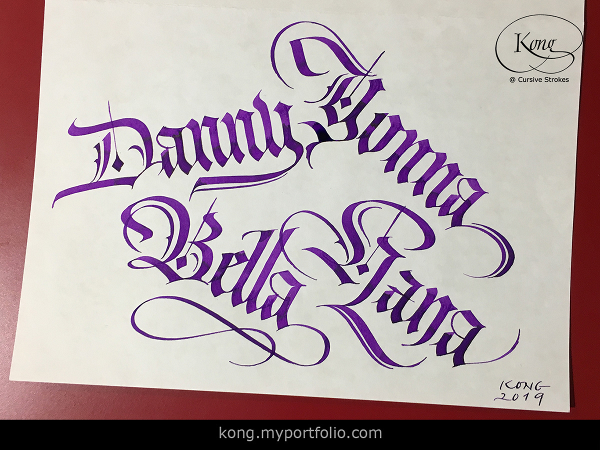 Kong - Calligraphy/Lettering Service