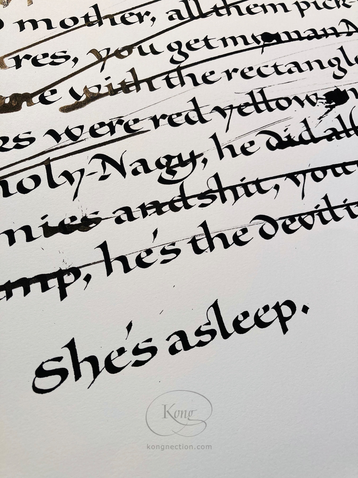 Kong - Calligraphy Pieces