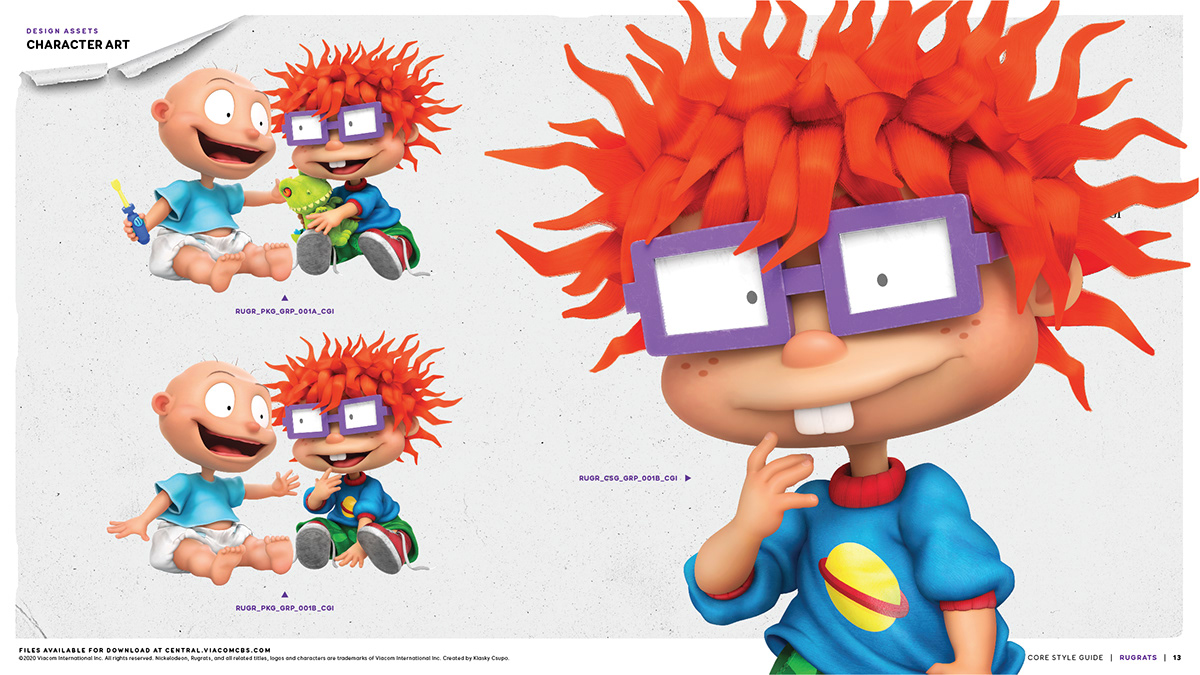 Anthony Petrie Print + Product Design, Inc. - Rugrats 2021 Core Style Guide