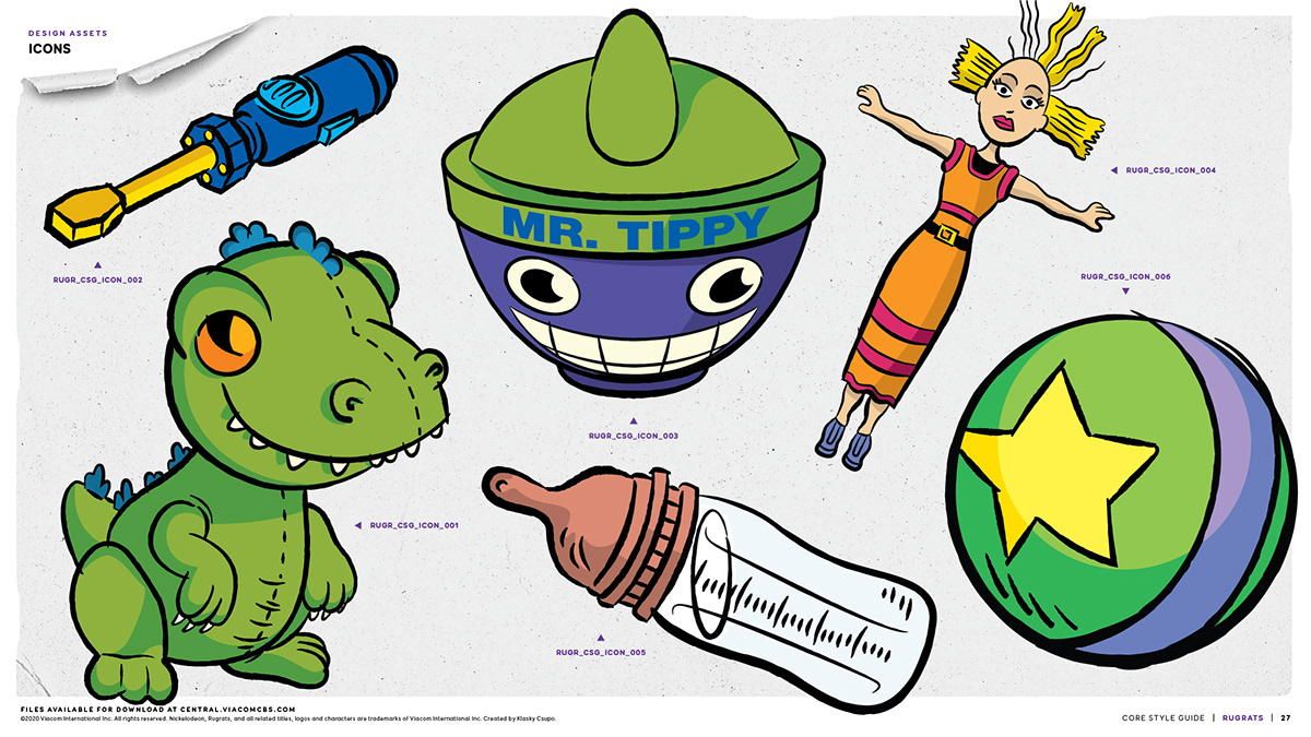 Anthony Petrie Print + Product Design, Inc. - Rugrats 2021 Core Style Guide