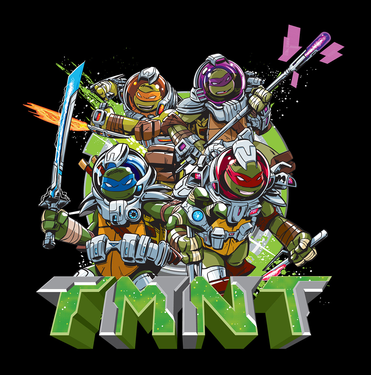 Anthony Petrie Print + Product Design, Inc. - TMNT Metal Mutants Style ...