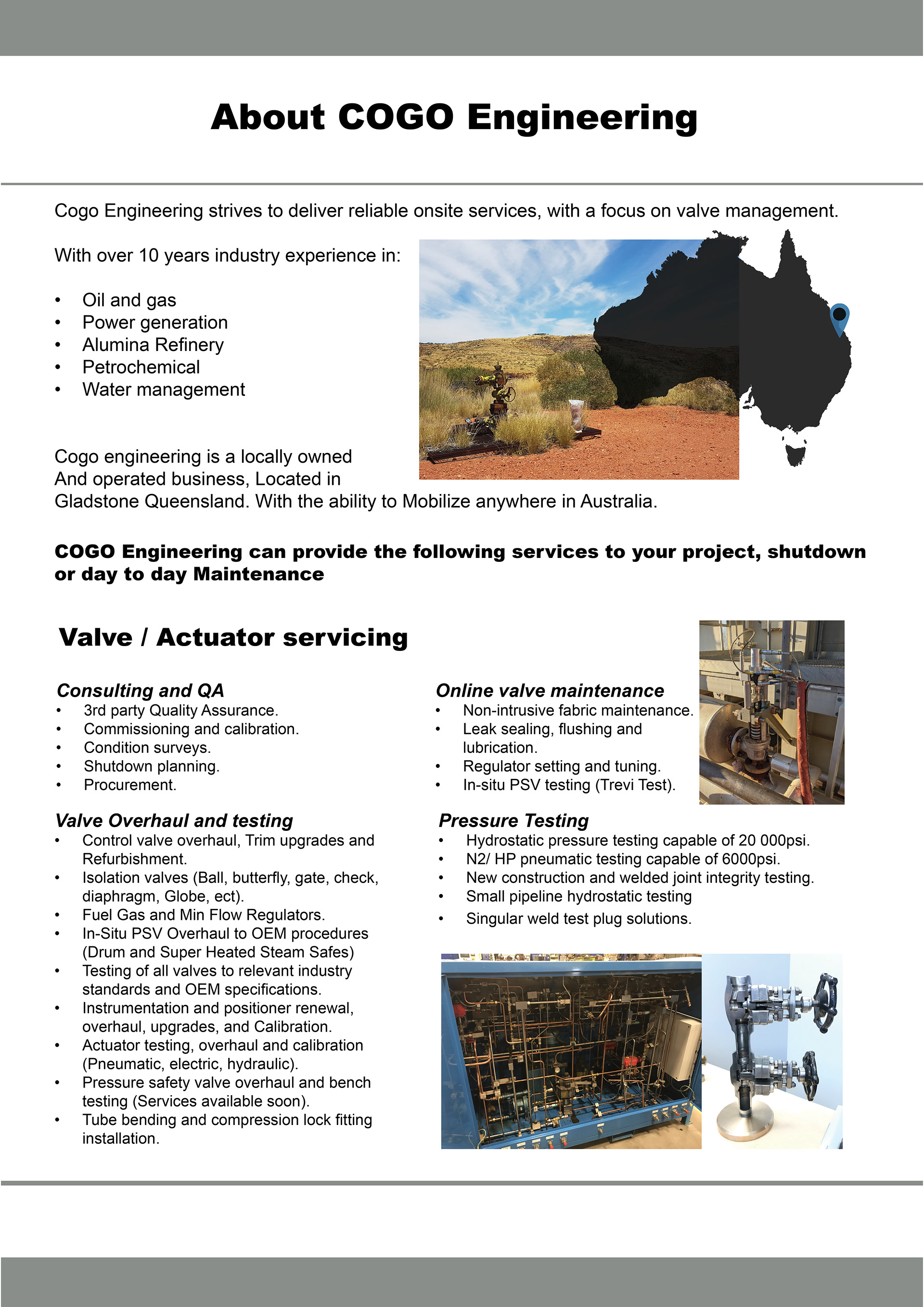 Cogo Engineering - Capabilities