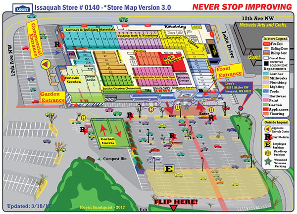 kevin sundquist - Lowe's Store Map