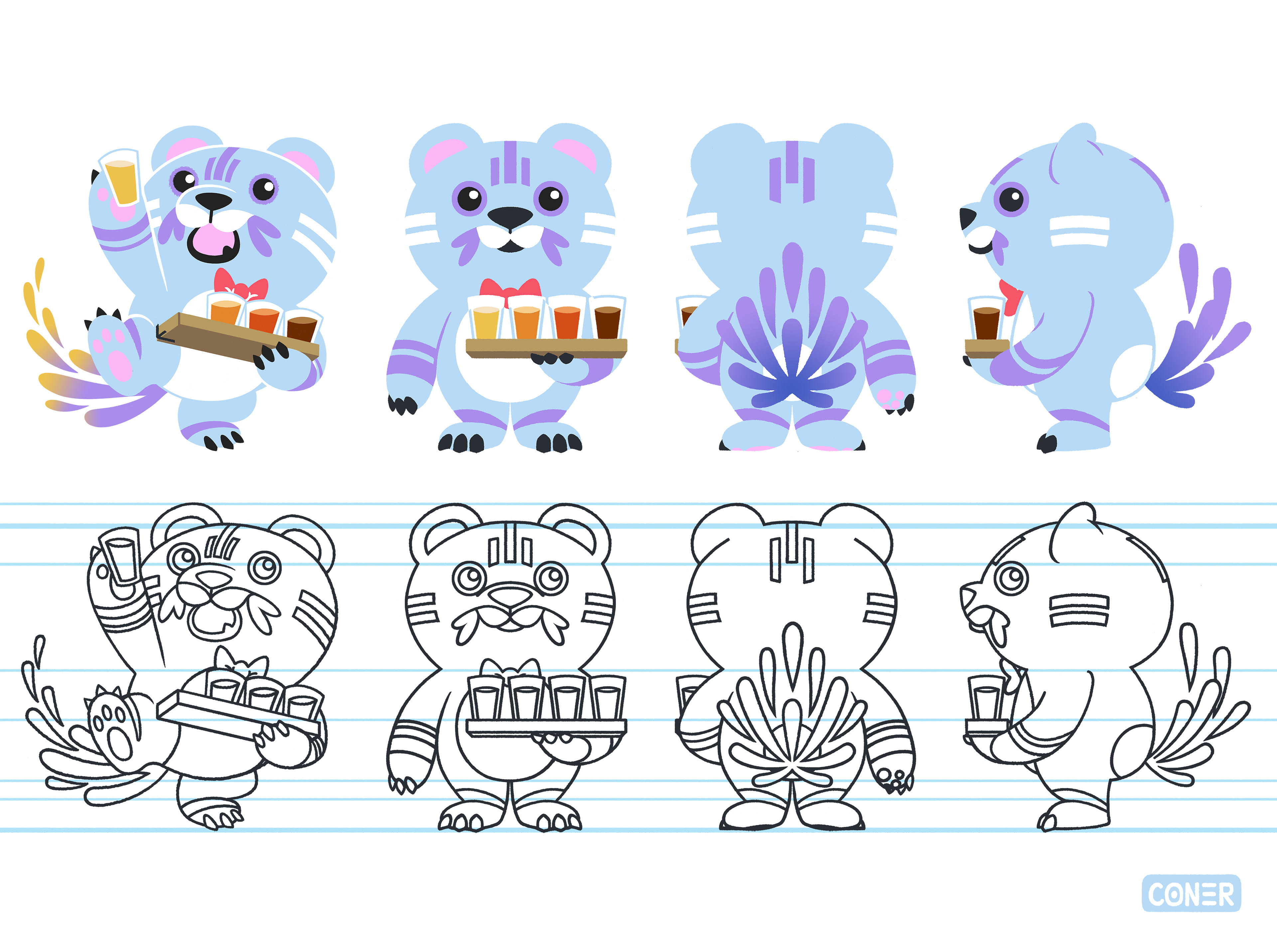 Coner Corbett - Snack Attack Character Designs