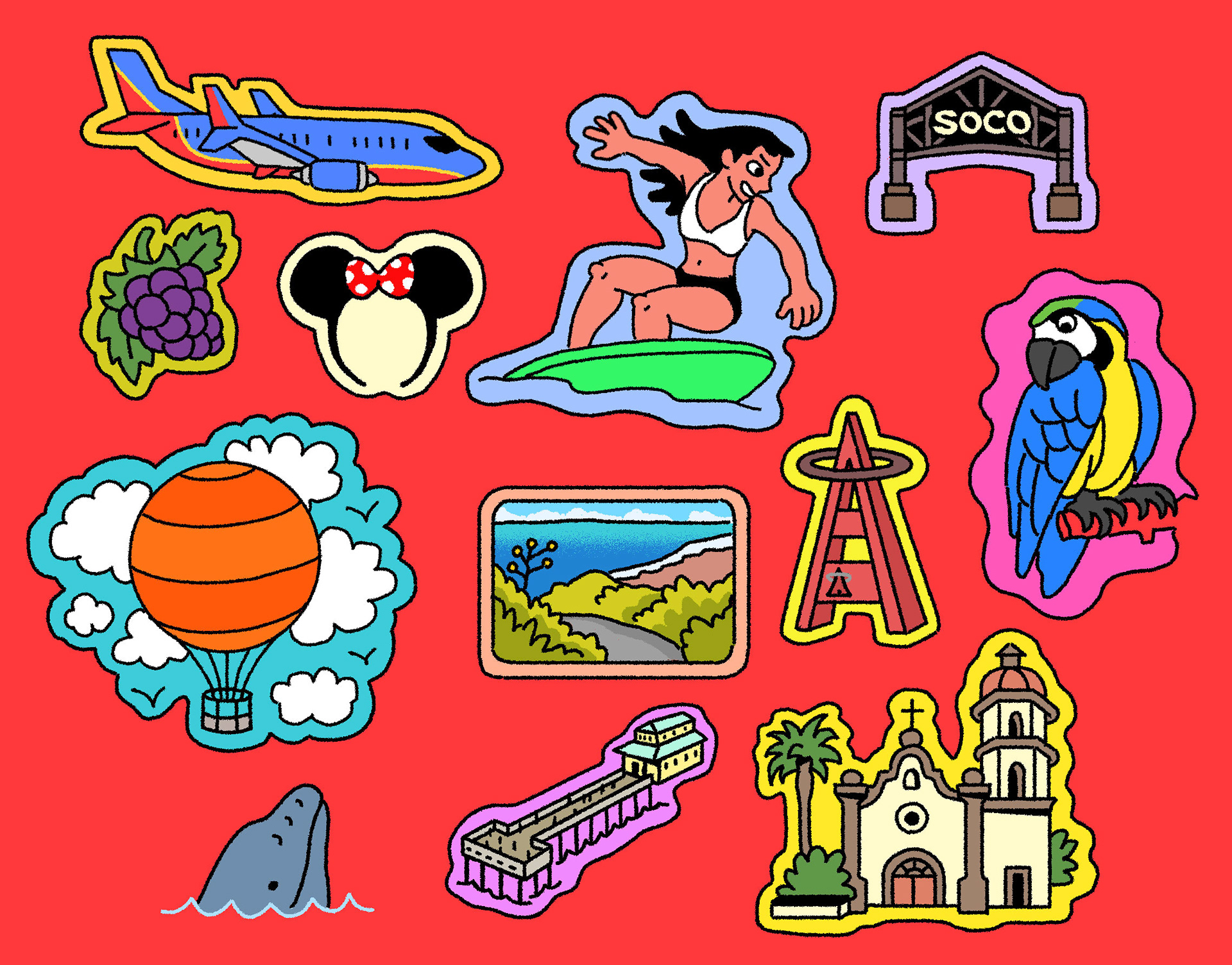 Saldana Studios - Orange County Map