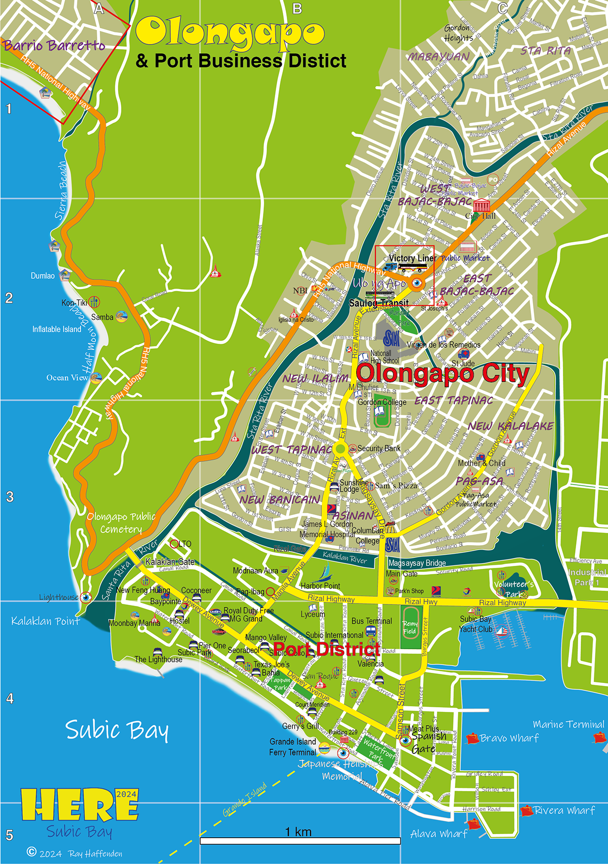 Subic Bay Maps - Olongapo