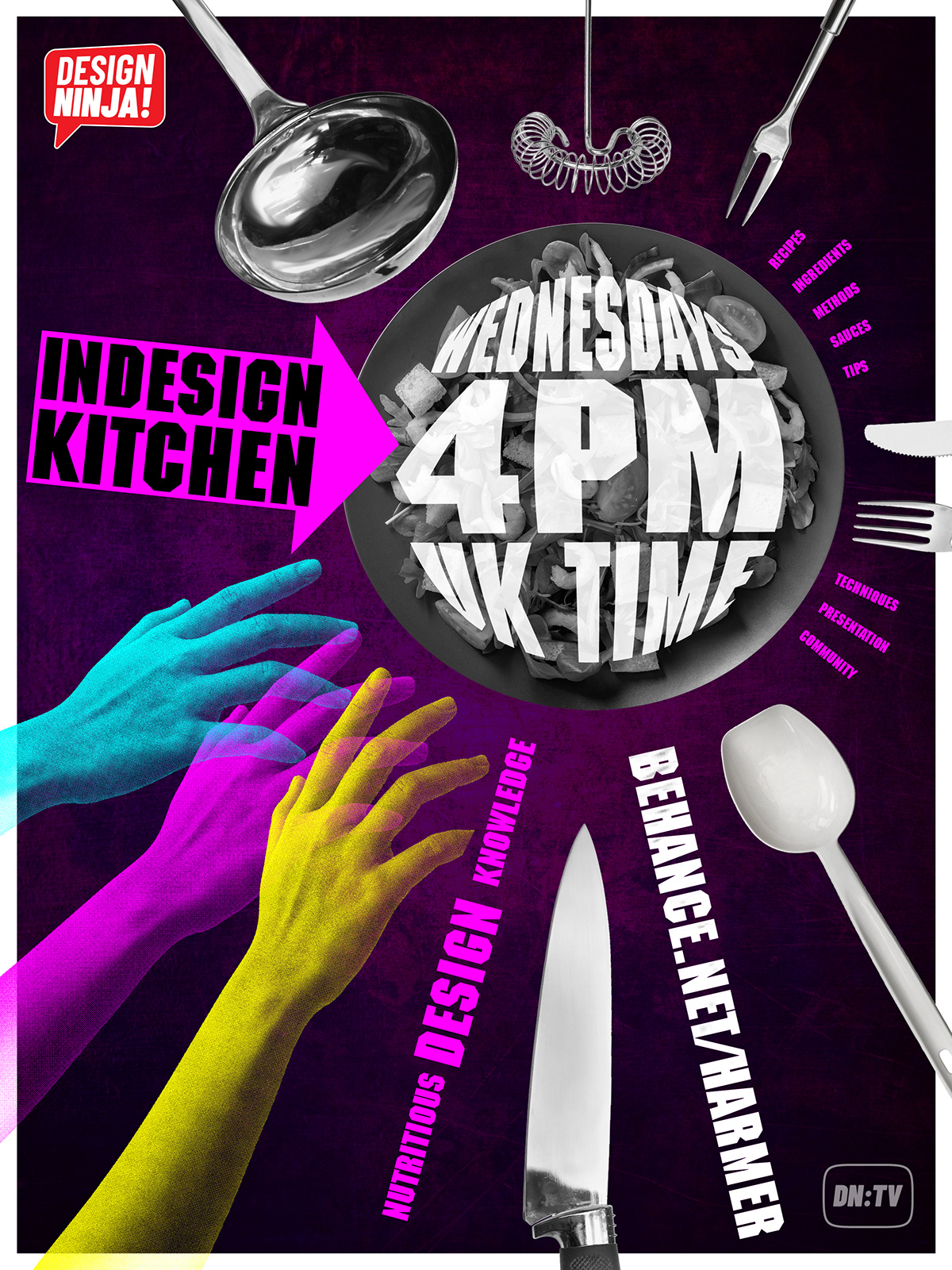 Tony Harmer: The Design Ninja - InDesign Kitchen: Radial Grid Poster