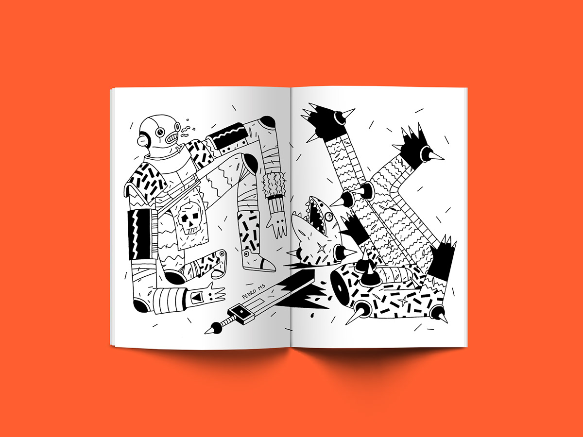 SHAUN HILL // ILLUSTRATION & DESIGN - BAT BUTT #4 ZINE B