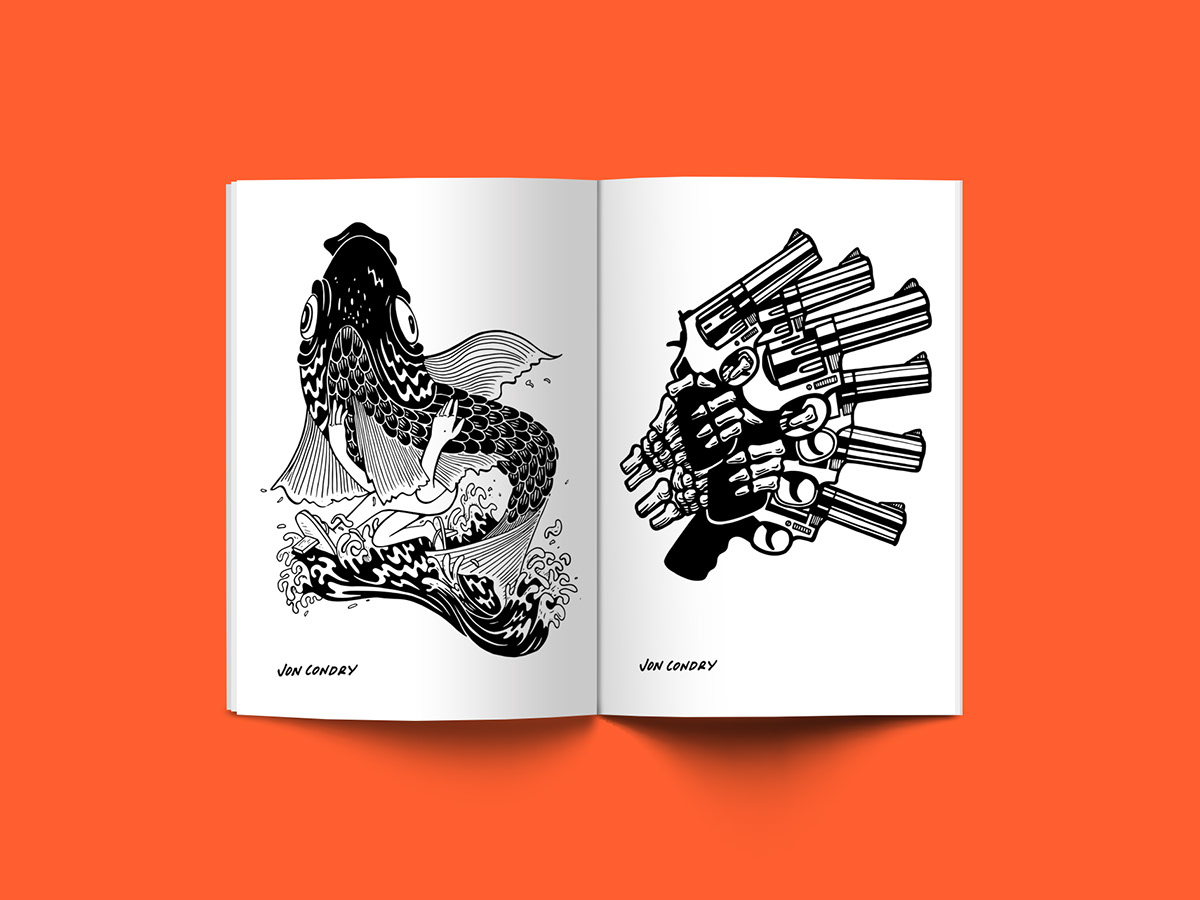 SHAUN HILL // ILLUSTRATION & DESIGN - BAT BUTT #4 ZINE B