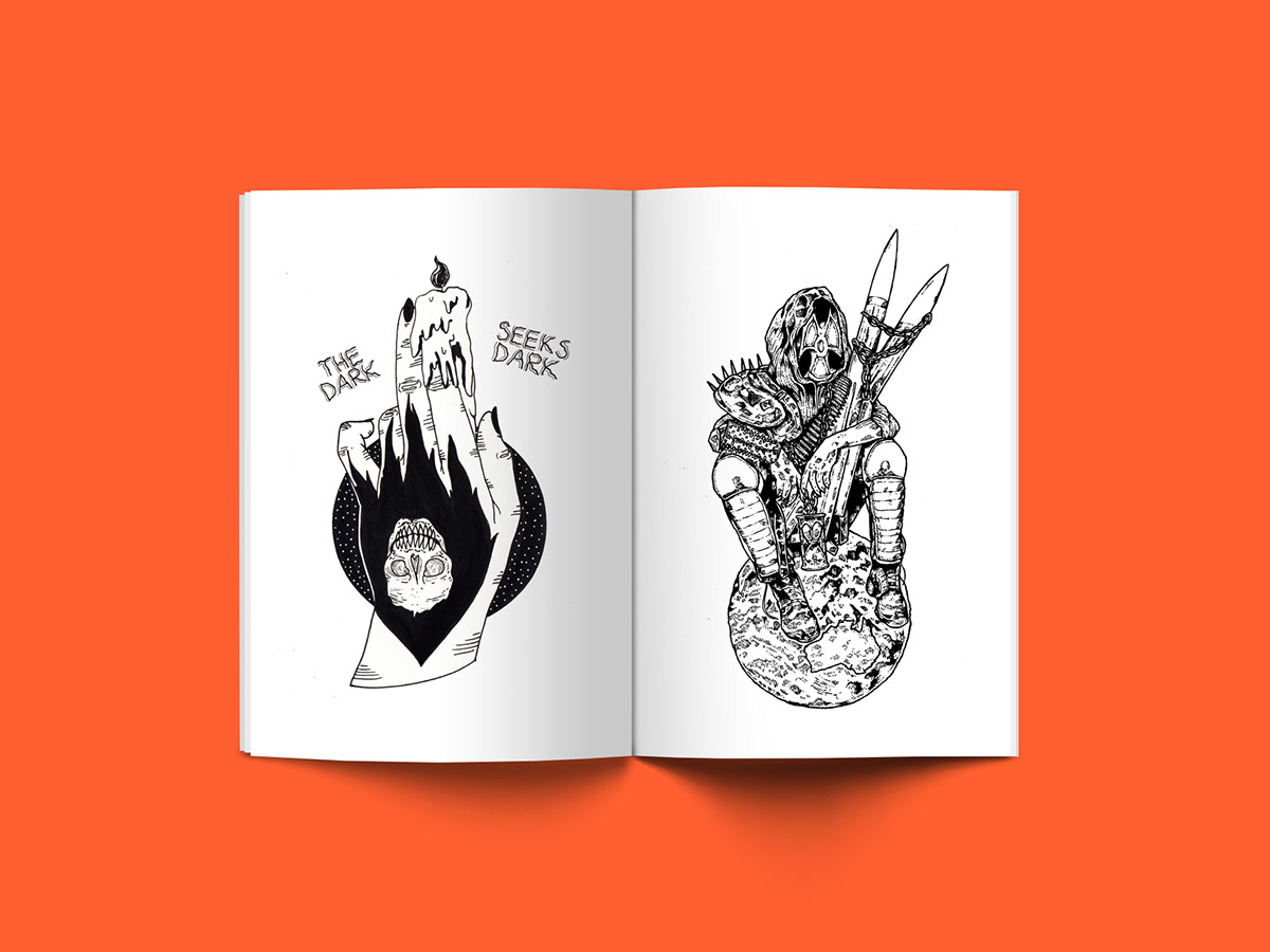 SHAUN HILL // ILLUSTRATION & DESIGN - BAT BUTT #4 ZINE B
