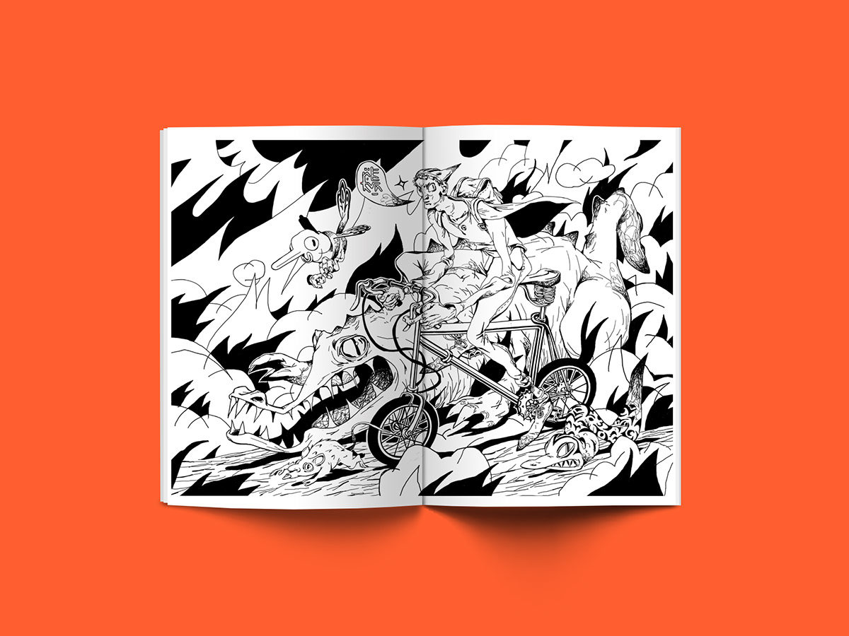 SHAUN HILL // ILLUSTRATION & DESIGN - BAT BUTT #4 ZINE B